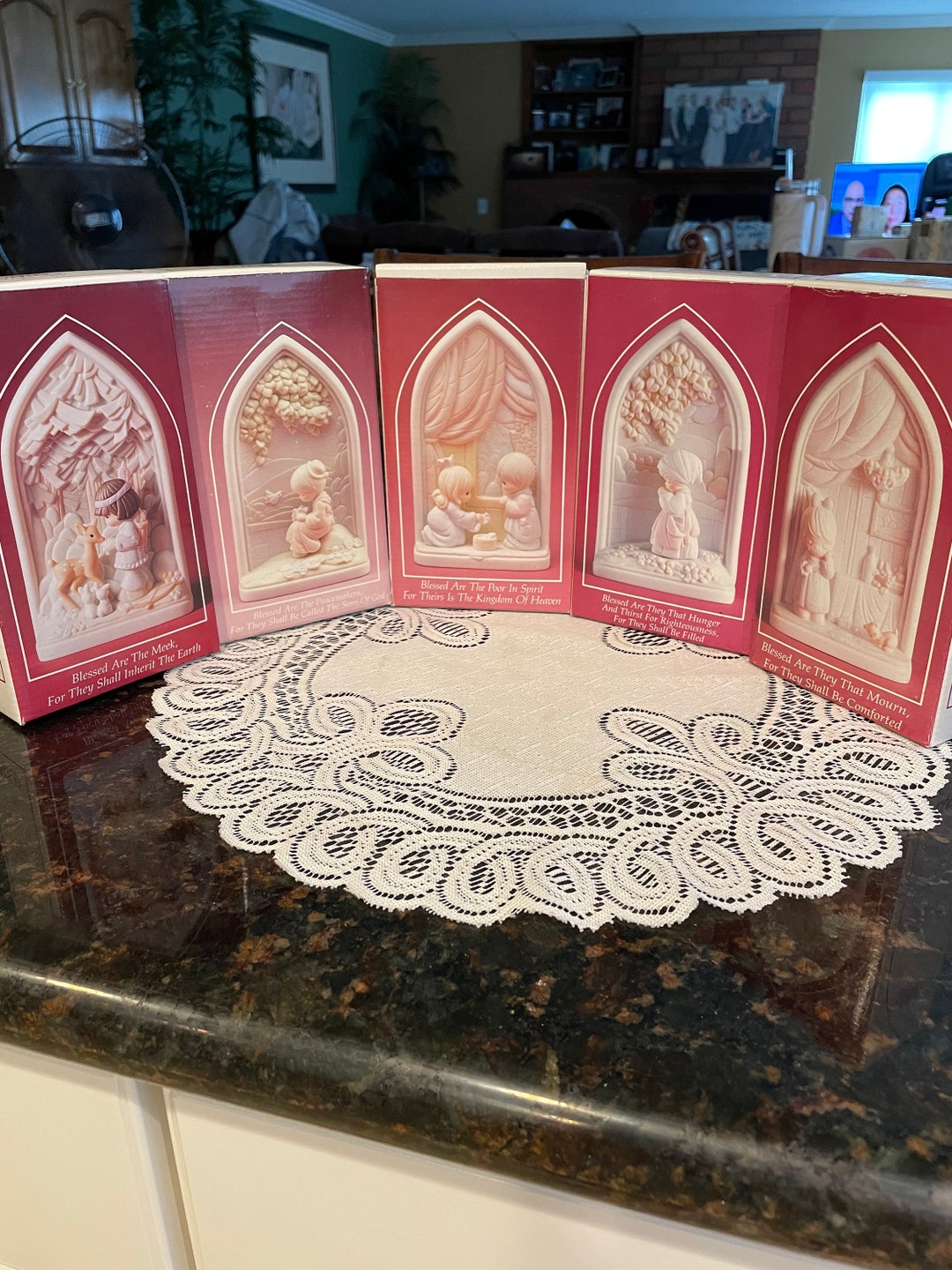 Precious Moments, Set of FIVE Beatitudes, in Original Boxes Blessed Are ...