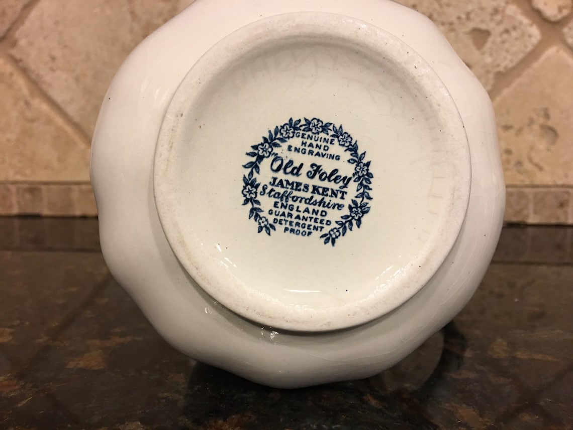 Vintage James Kent old Foley Staffordshire England Genuine Hand ...