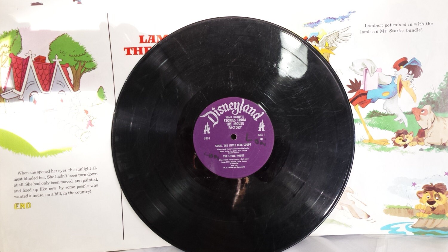 The MOUSE FACTORY Disneyland LP Record 3808 - Etsy