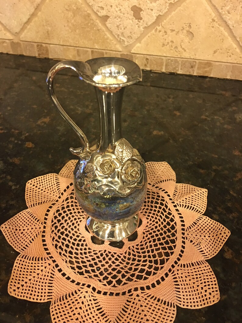 King-solomon Finds Israeli Art Decorative Vase/bottle Glass&silver - Etsy