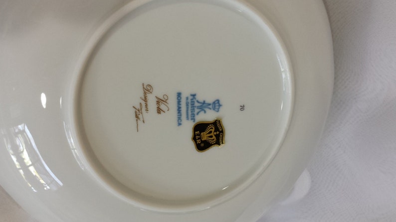 Kaiser Salad Plate Romantica Viola Scalloped Designed Futterer - Etsy