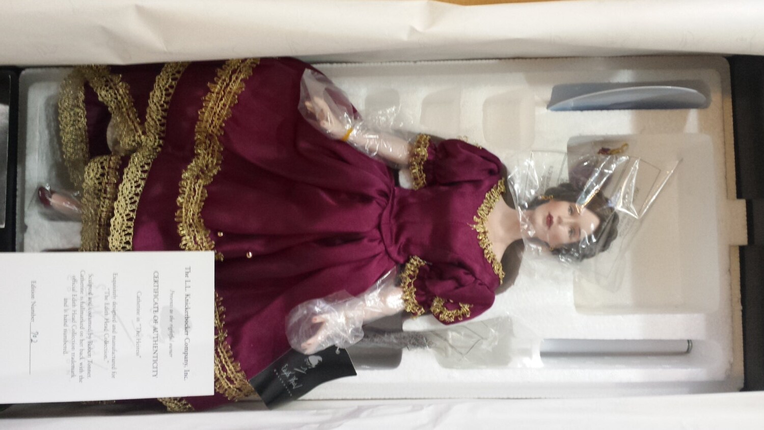 Edith Head Doll "catherine" From the Heiress by Robert Tonner NIB With ...