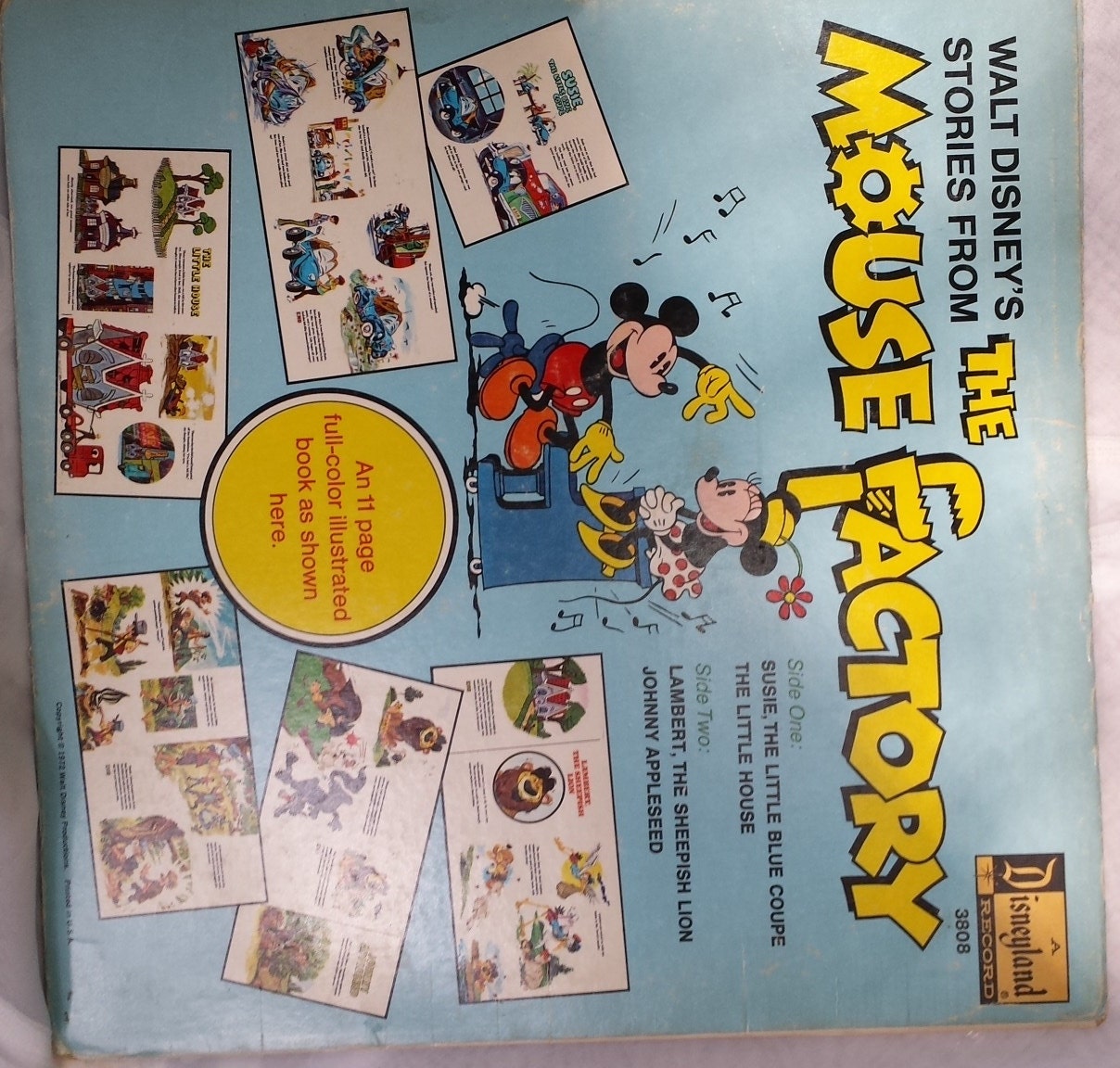 The MOUSE FACTORY Disneyland LP Record 3808 - Etsy