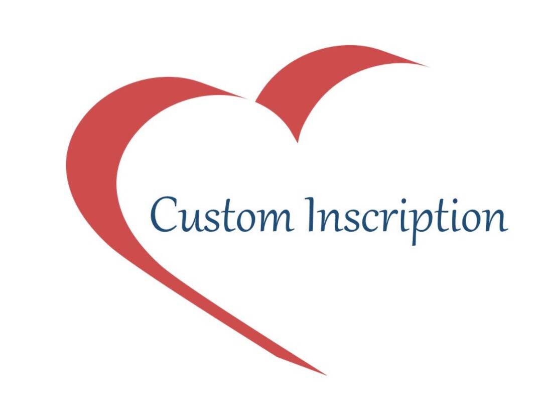 Custom Inscription Add-on, Personalized Jewelry, Customized Jewelry - Etsy