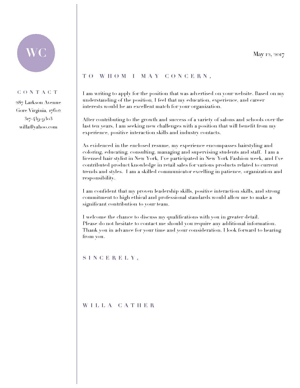 Lavender Resume & Cover Letter Template | Instant Download ...