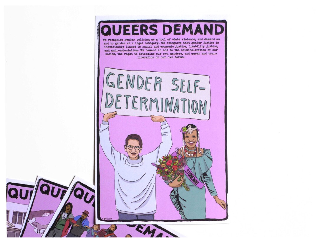 Small Print: Queers Demand Gender Self-determination - Etsy