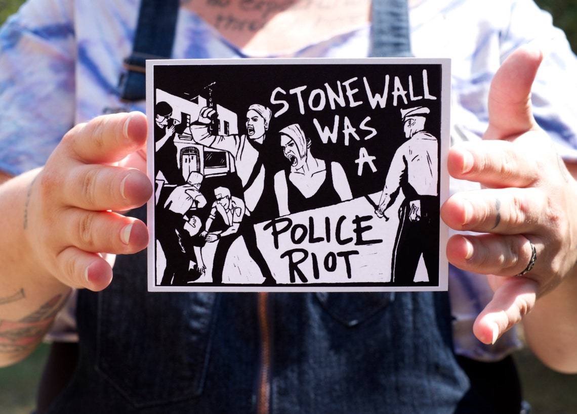 Stonewall Was a Police Riot! Small Print - Etsy