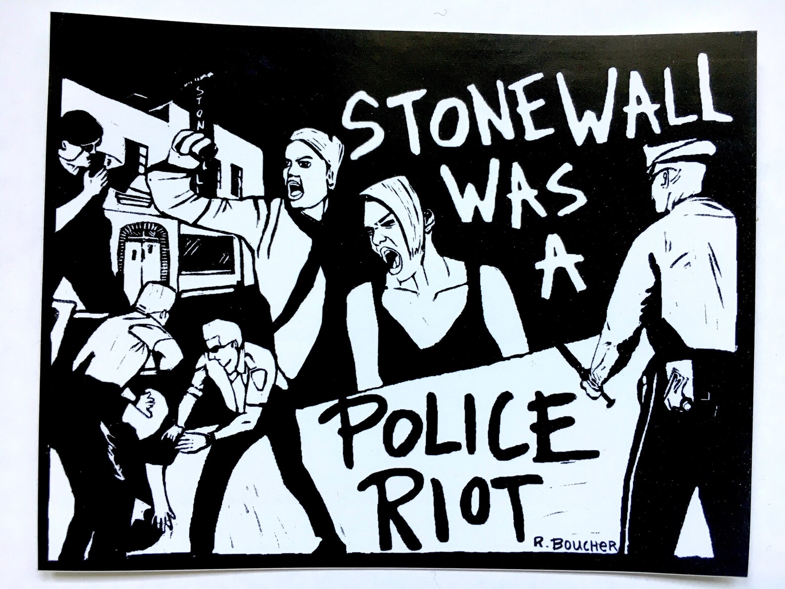 Stonewall Was a Police Riot Sticker - Etsy