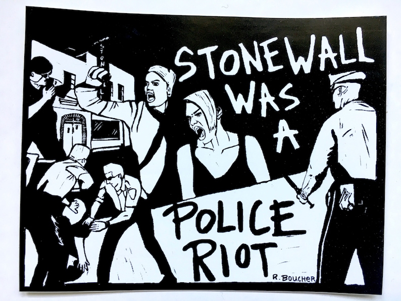 Stonewall Was a Police Riot Sticker - Etsy