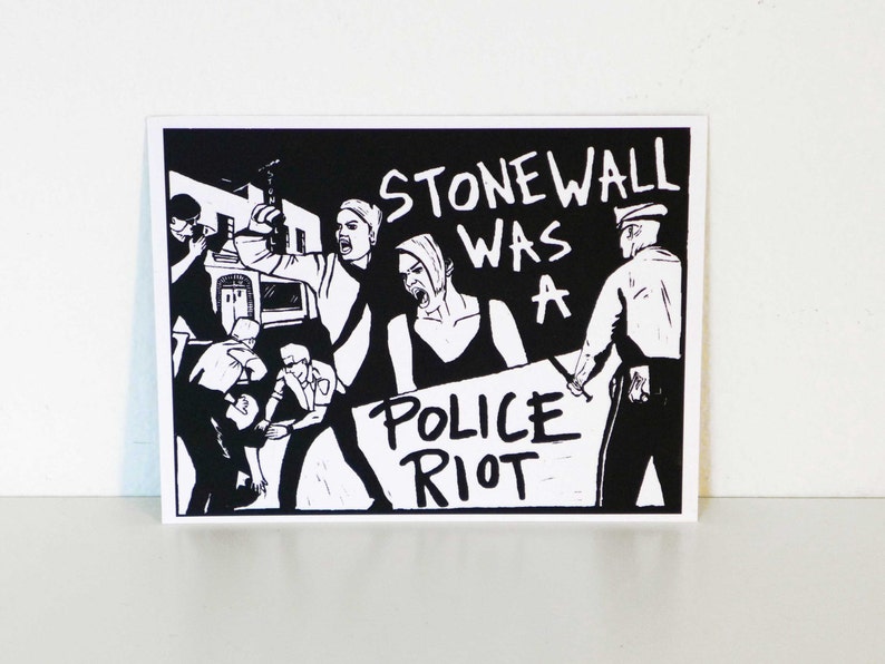 Stonewall Was a Police Riot! Small Print - Etsy