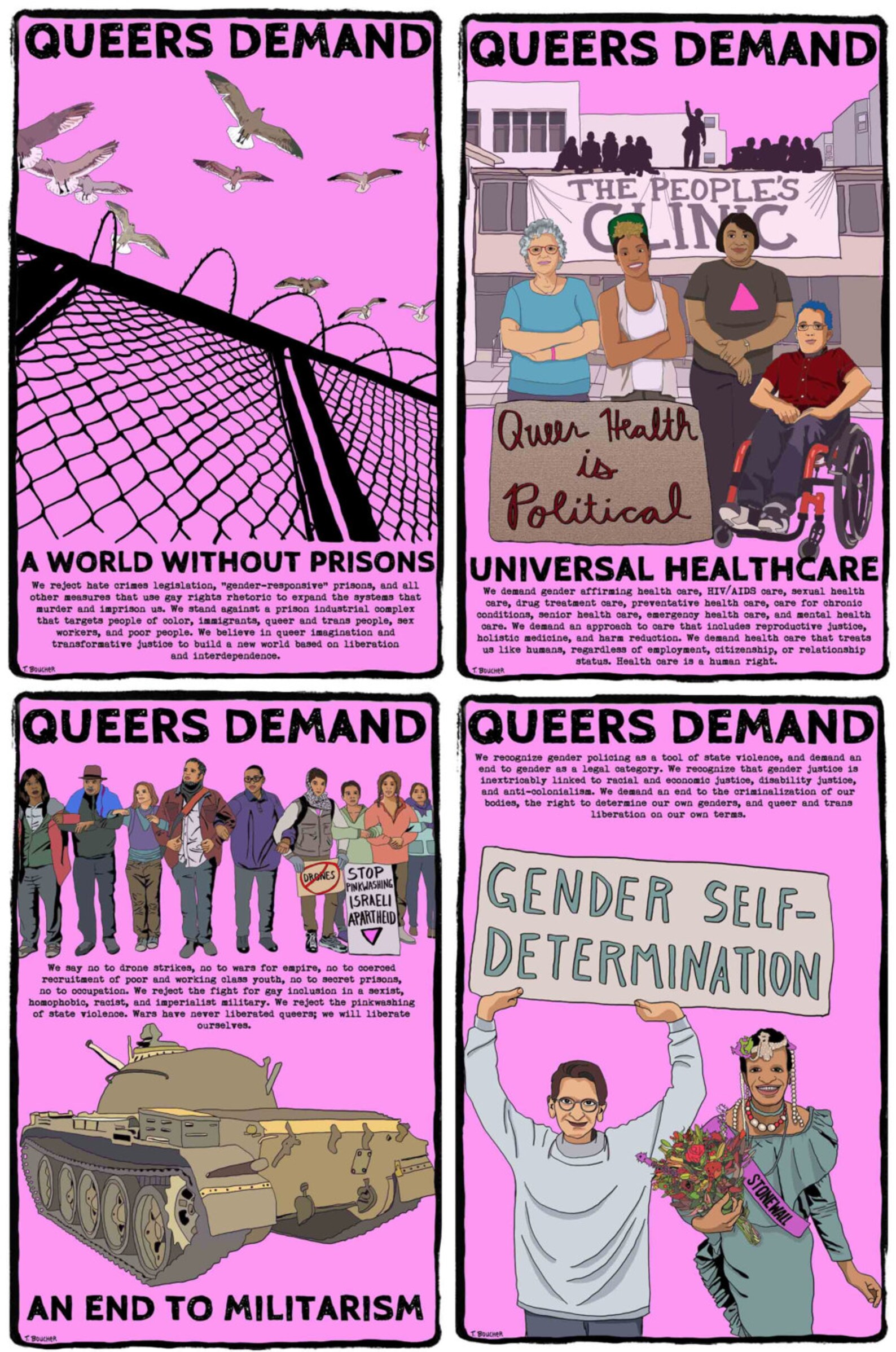 4 Poster Set: Queer Demands - Etsy