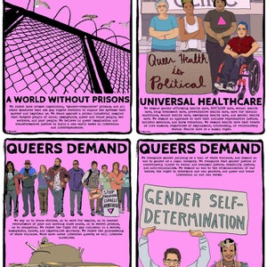 4 Poster Set: Queer Demands - Etsy