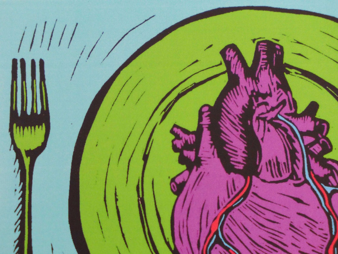 Eat Your Heart Out Print - Etsy