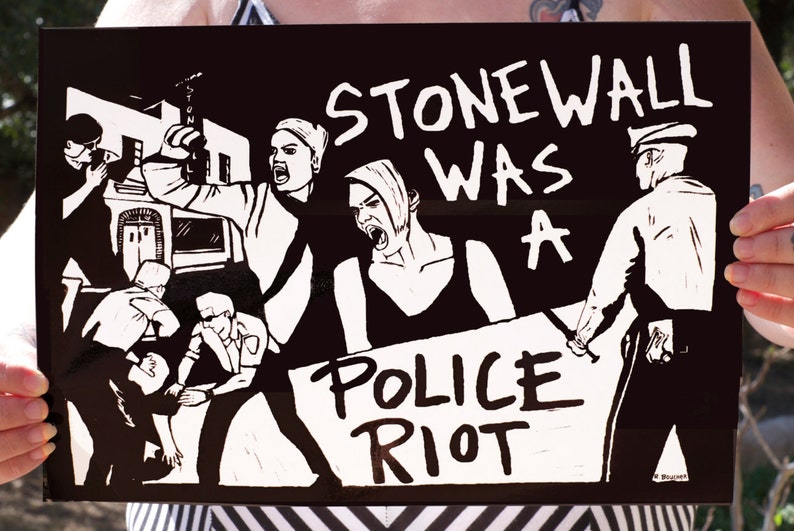 Stonewall Was a Police Riot Poster - Etsy Australia
