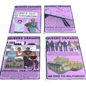 4 Print Set: Queer Demands - Etsy