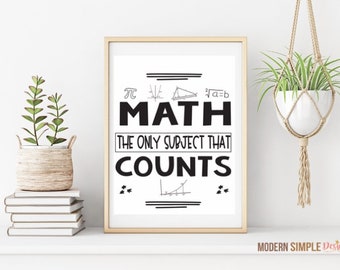 Classroom Poster Math Teacher POSTER DIGITAL DOWNLOAD - Etsy