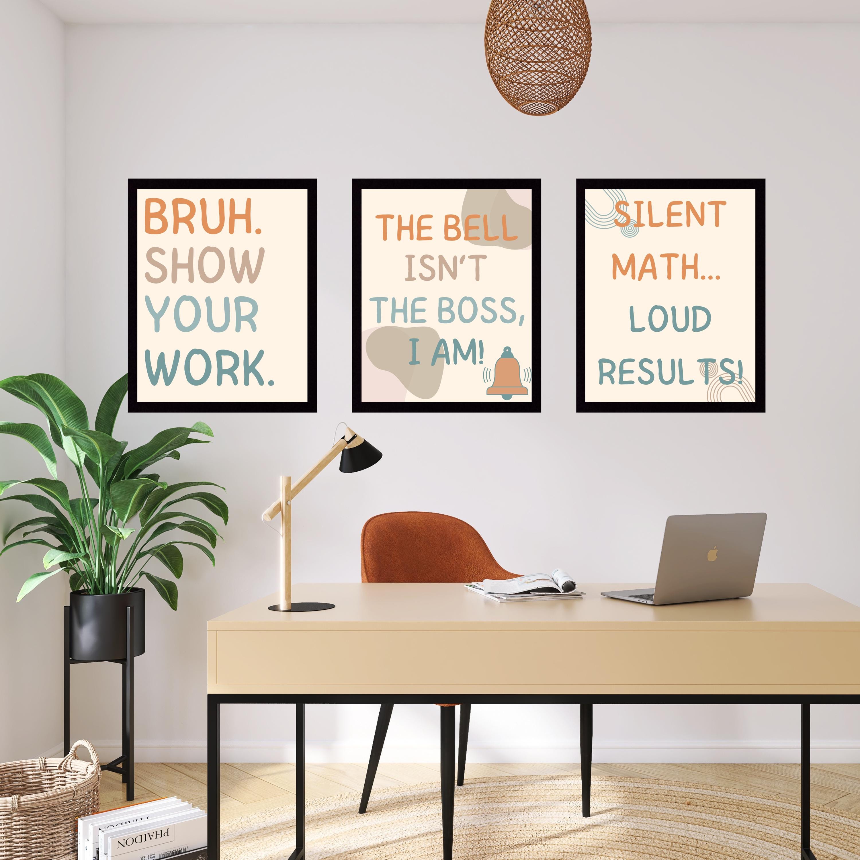 Boho Math Classroom Posters - 6 Math Posters - Etsy