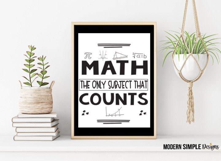 Math Poster DIGITAL DOWNLOAD - Etsy