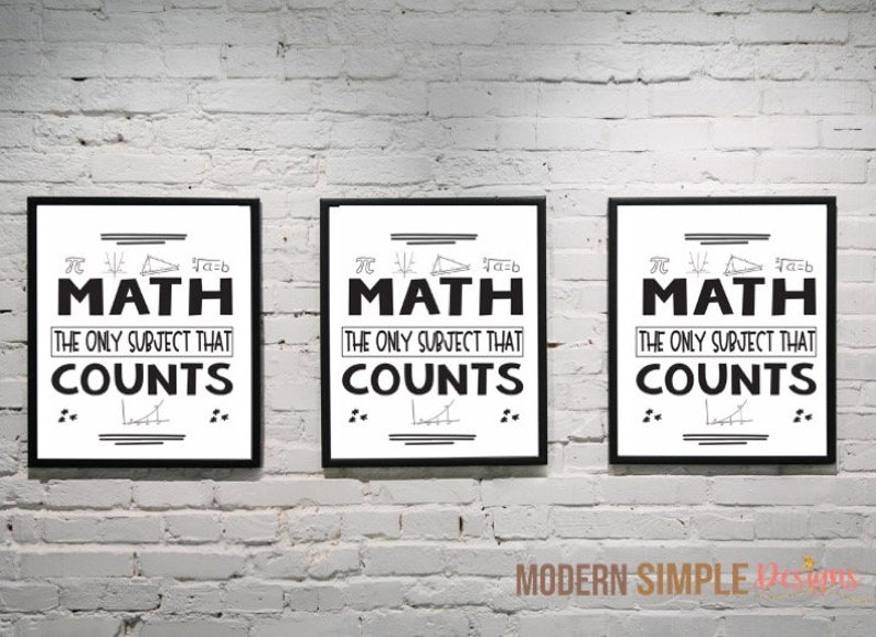 Math Poster DIGITAL DOWNLOAD - Etsy