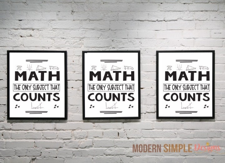 Math Poster DIGITAL DOWNLOAD - Etsy