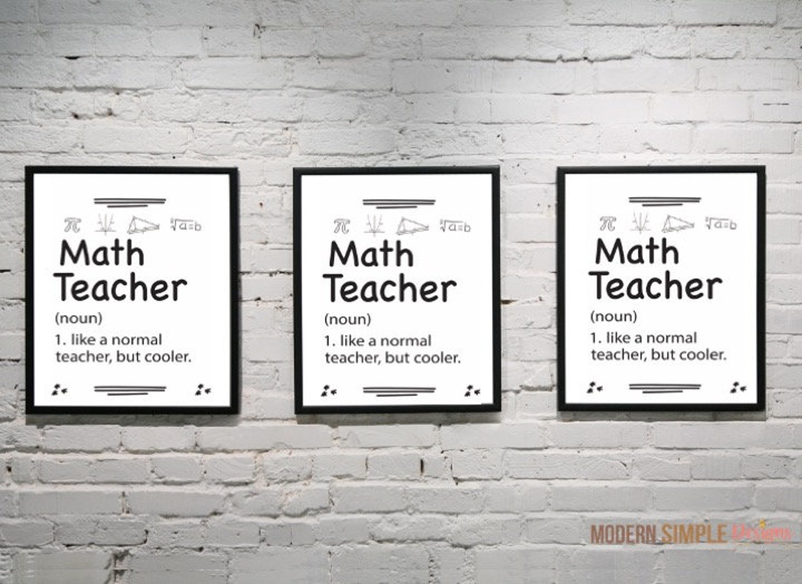 Classroom Poster Math Teacher POSTER DIGITAL DOWNLOAD - Etsy