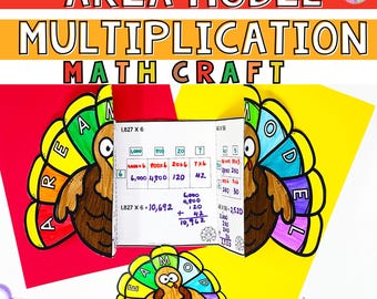 Thanksgiving Multiplication Arrays Math Craft and Bulletin Board ...