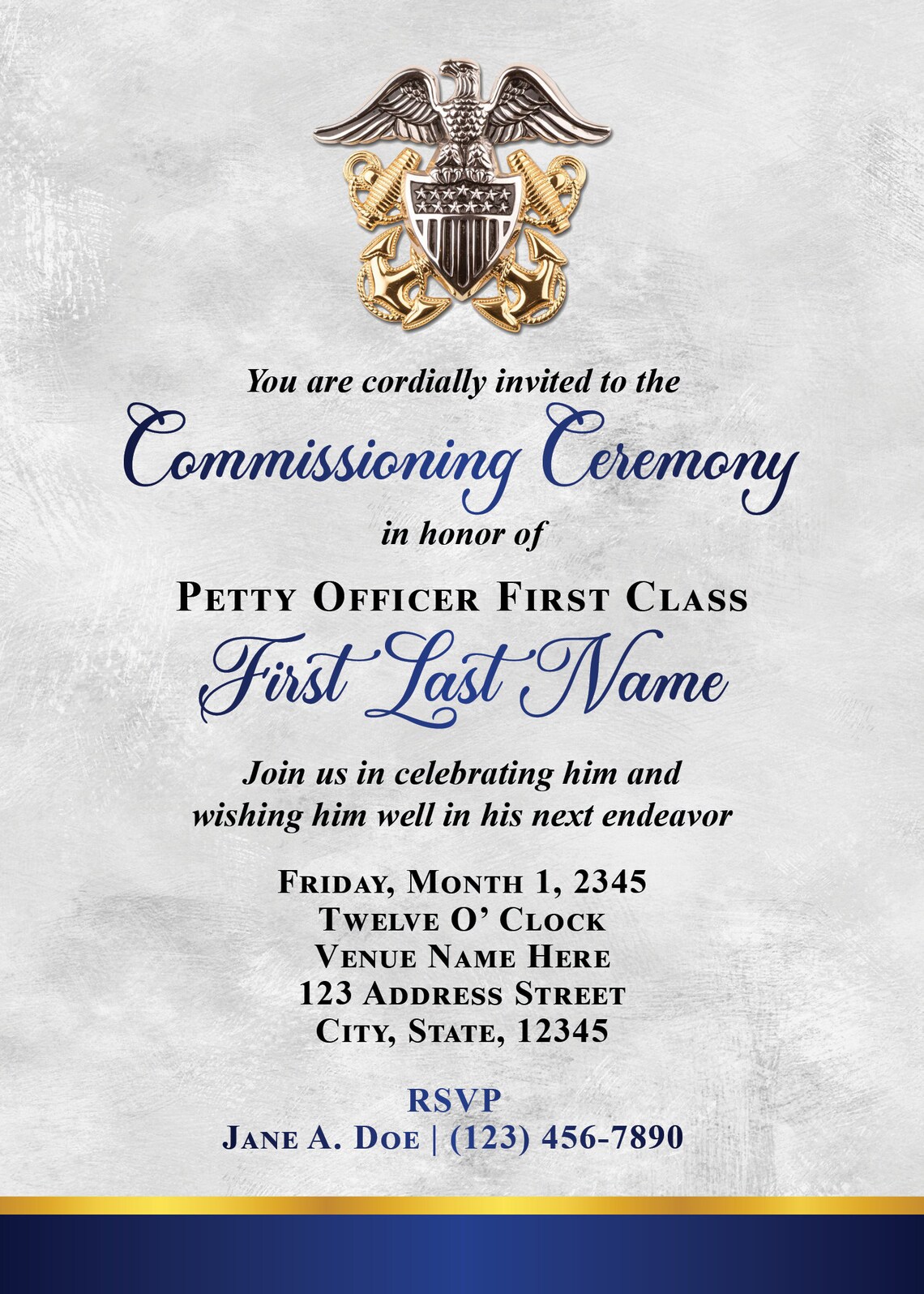 ALL BRANCHES Custom Commissioning Ceremony Invitation - Etsy