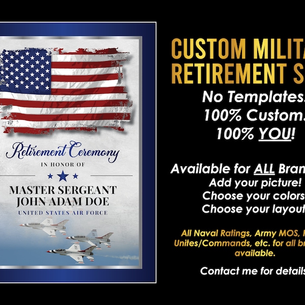 Military Retirement Sign - Etsy