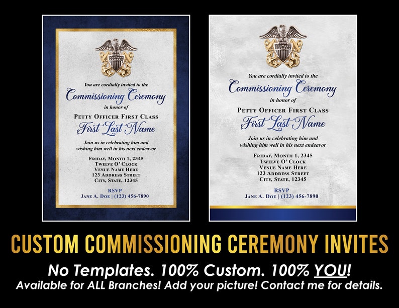 ALL BRANCHES Custom Commissioning Ceremony Invitation - Etsy
