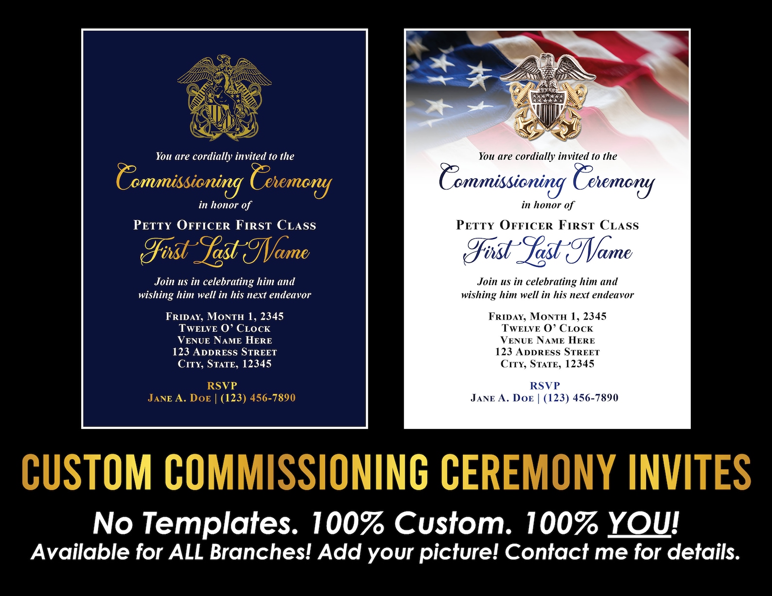 ALL BRANCHES Custom Commissioning Ceremony Invitation - Etsy