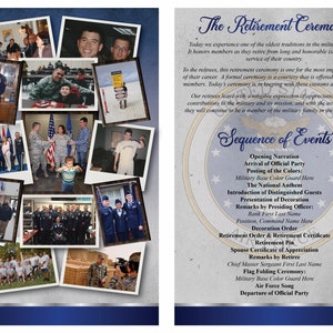 ALL BRANCHES - Custom Military Retirement Program - Etsy
