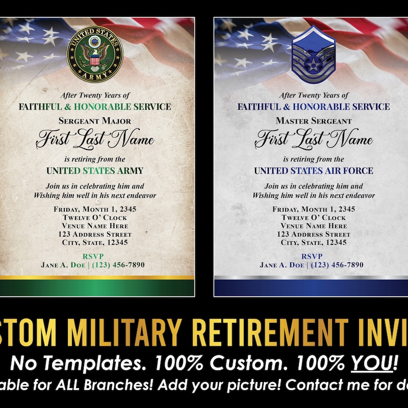 Military Retirement - Etsy