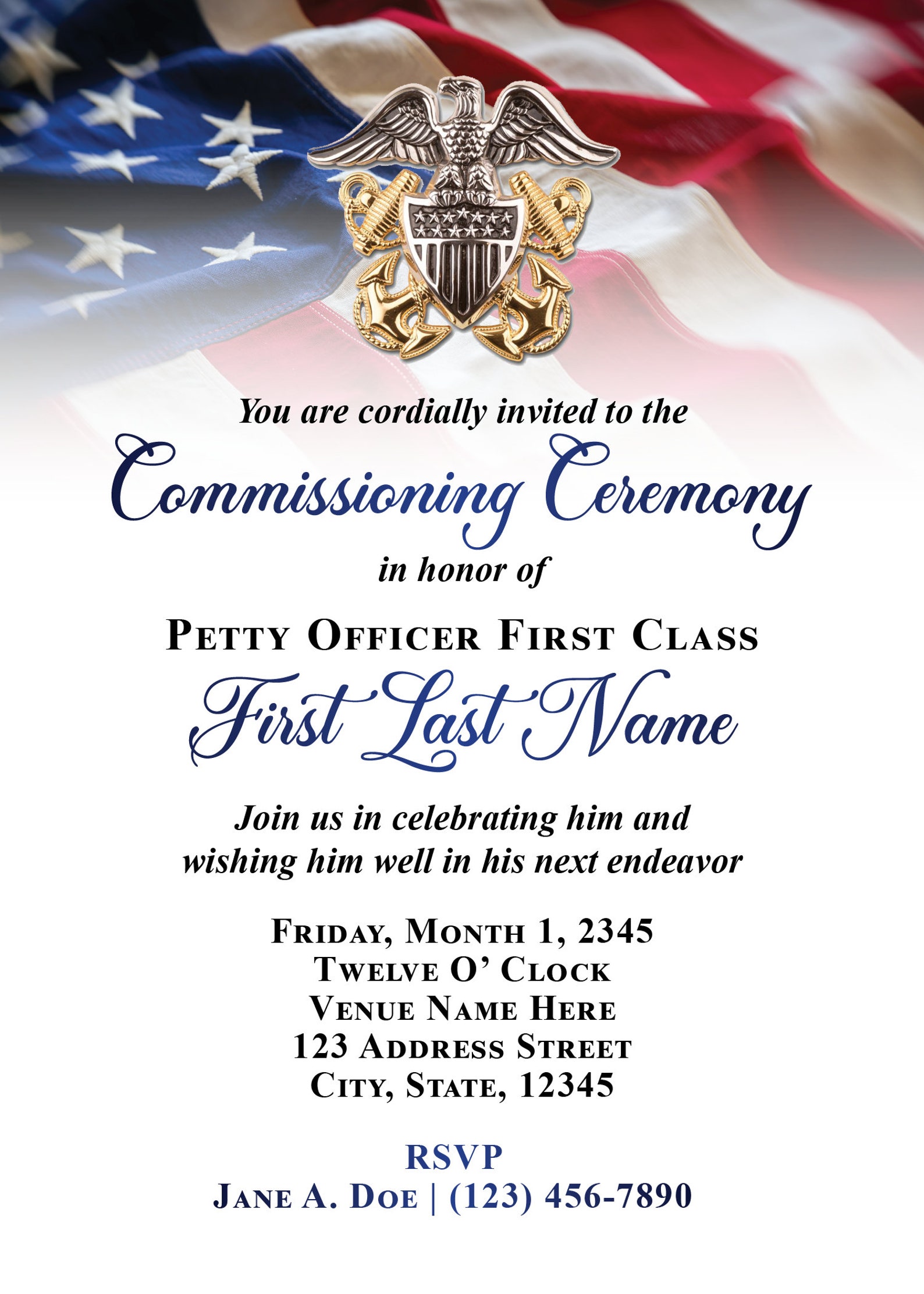 ALL BRANCHES Custom Commissioning Ceremony Invitation - Etsy