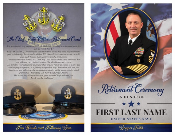 ALL BRANCHES Custom Military Retirement Program - Etsy