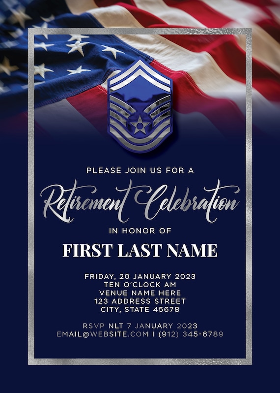 Us Navy Retirement Invitations