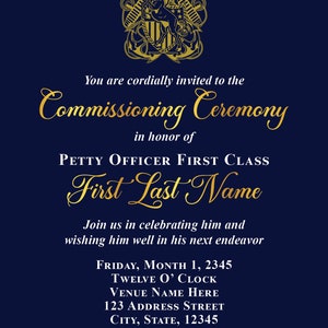ALL BRANCHES Custom Commissioning Ceremony Invitation - Etsy