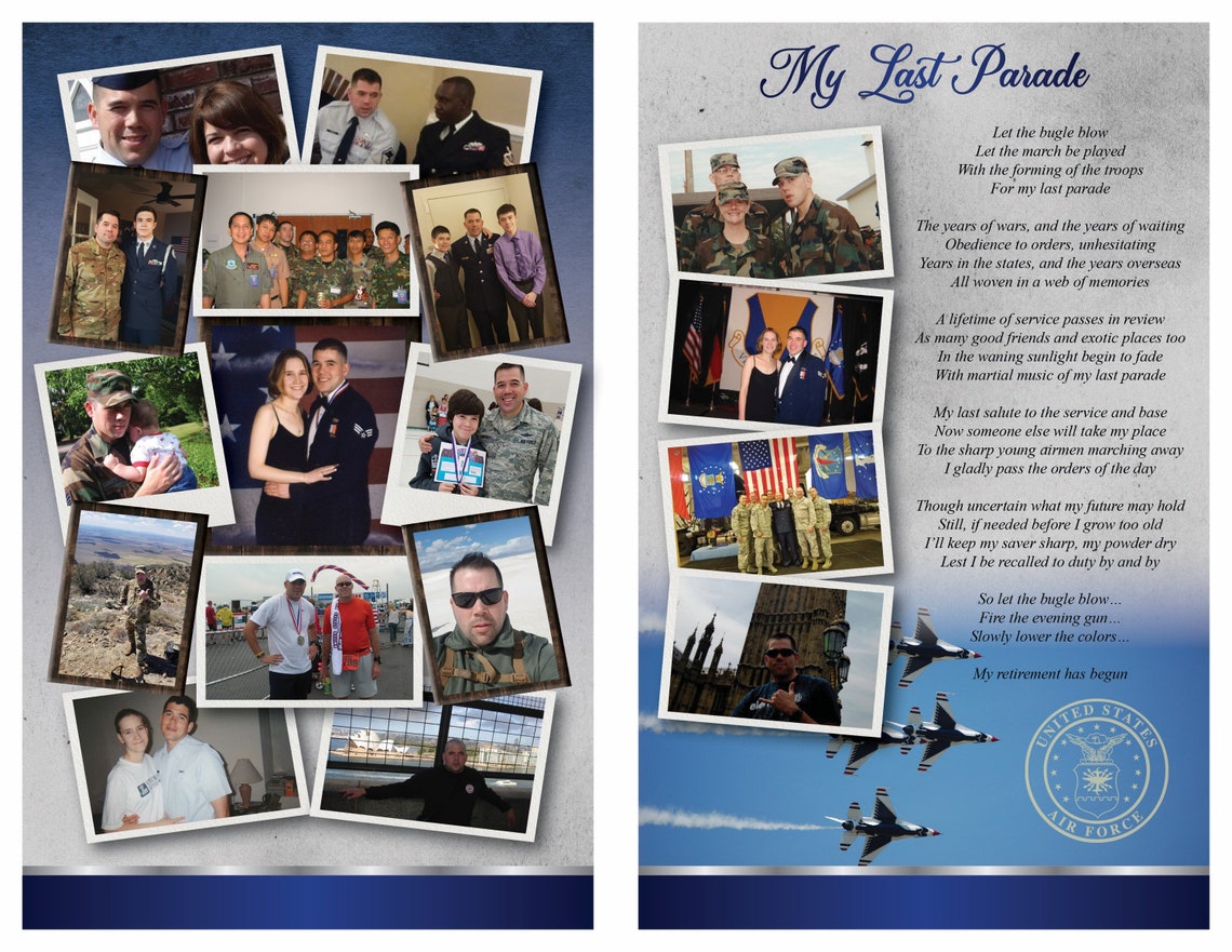 ALL BRANCHES - Custom Military Retirement Program - Etsy