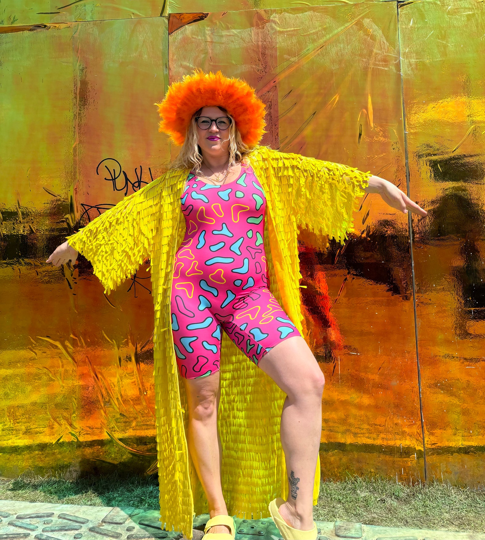 Sequin Festival Kimono Yellow, Floor Length, Rave Clothing, Coat ...