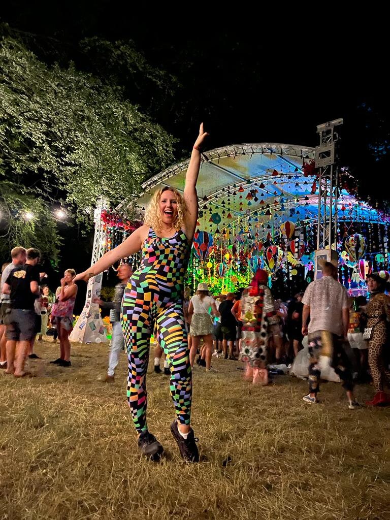 BLOCK Melt Print UV Catsuit Perfect For Parties, Burning Man, Ibiza ...