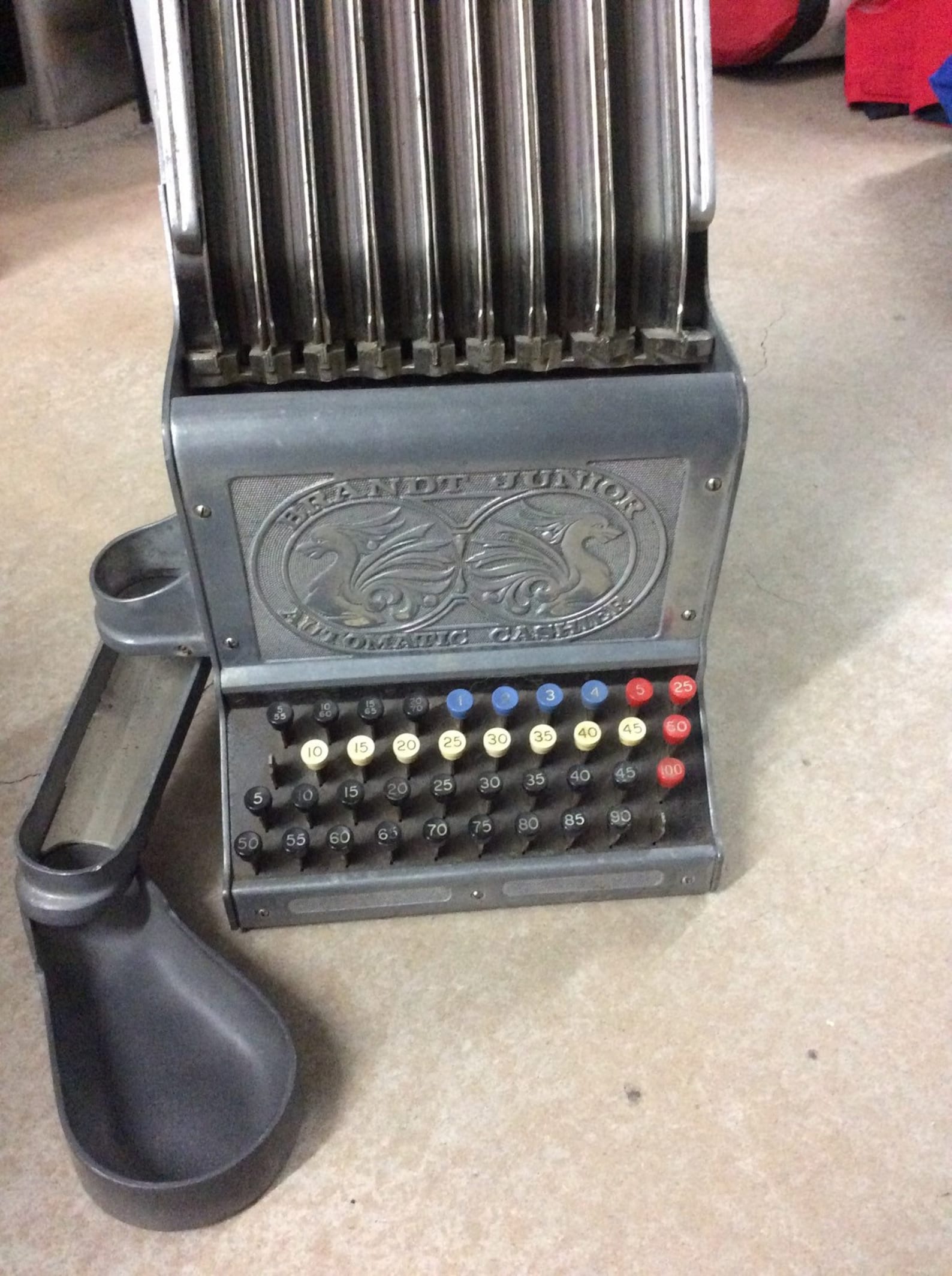 Antique Brandt Automatic Cashier Junior - Art Deco Cash Register - Etsy