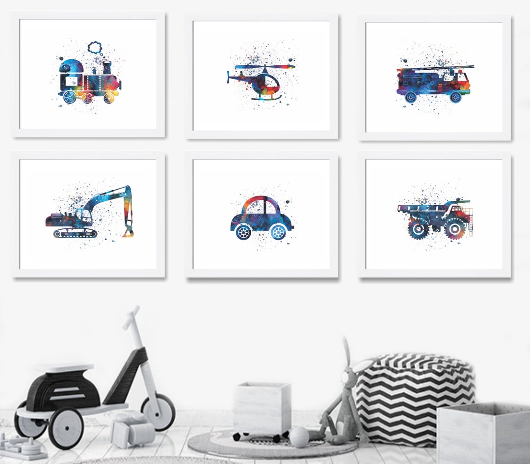 Transportation Wall Art, Transportation Decor, Boy Nursery Art ...