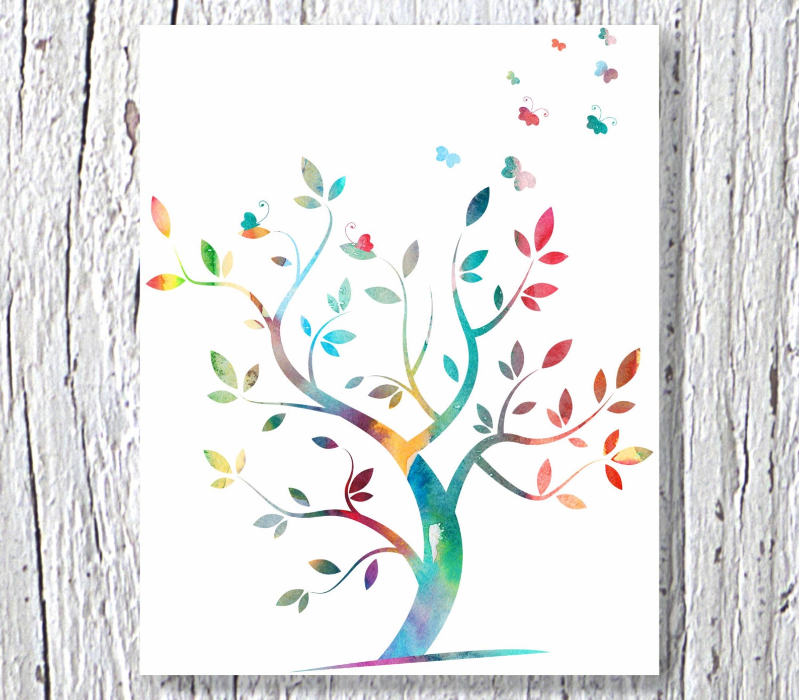 Tree Art Print Kids Art Print Kids Wall Decor Nursery Wall | Etsy