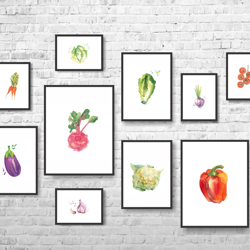 Vegetable Art - Etsy
