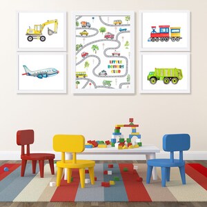 Transportation Wall Art, Transportation Nursery Art, Transportation ...