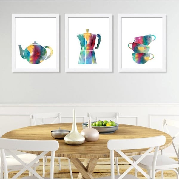 Kitchen Prints Set - Etsy