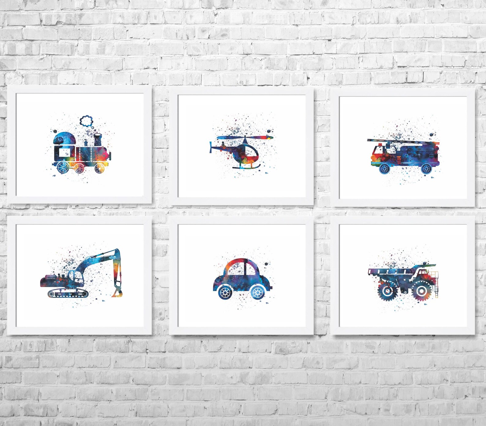 Transportation Wall Art Transportation Decor Boy Nursery | Etsy