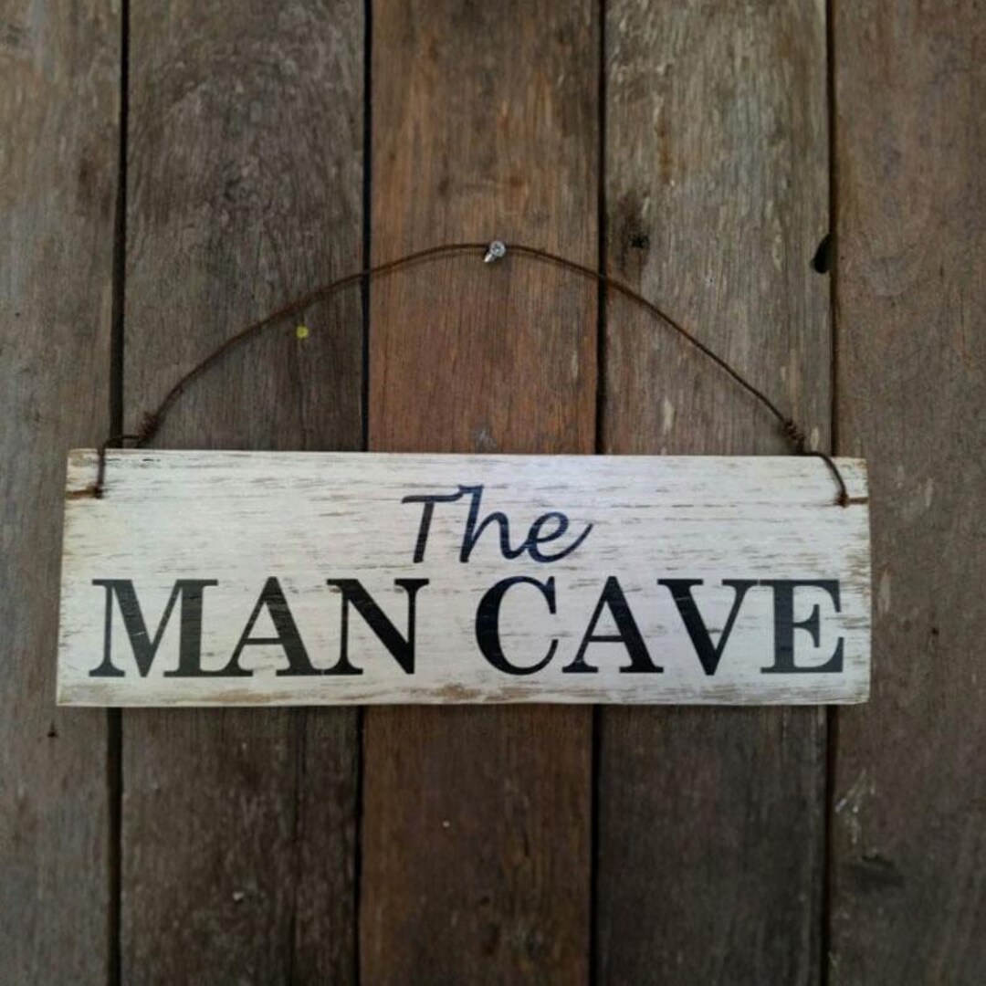 Man Cave Sign - Rustic Wooden Signs - Etsy Australia