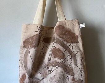 Ecoprint Tote Bag - Etsy