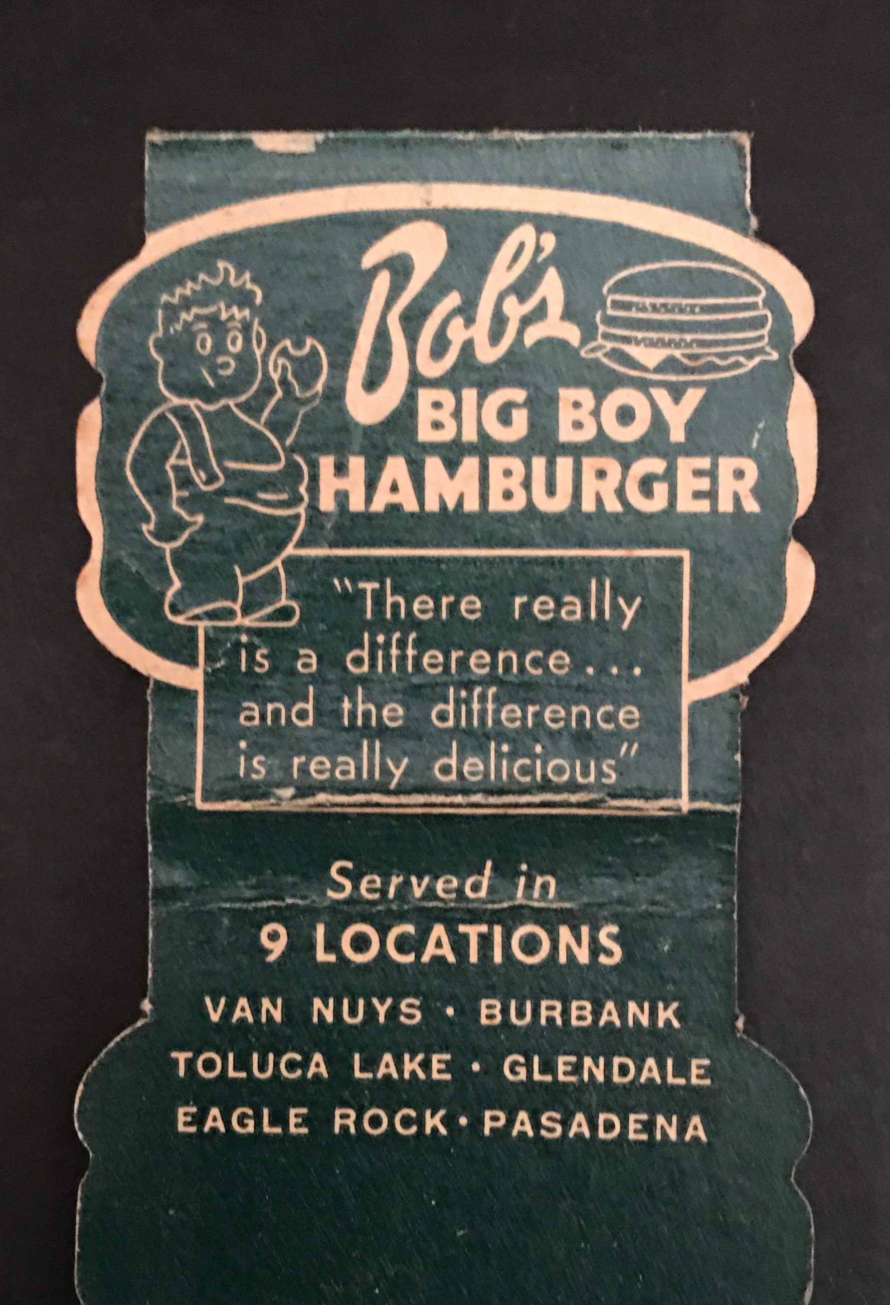 1940s Bob's Big Boy Hamburgers Matchbook Finest Chili - Etsy