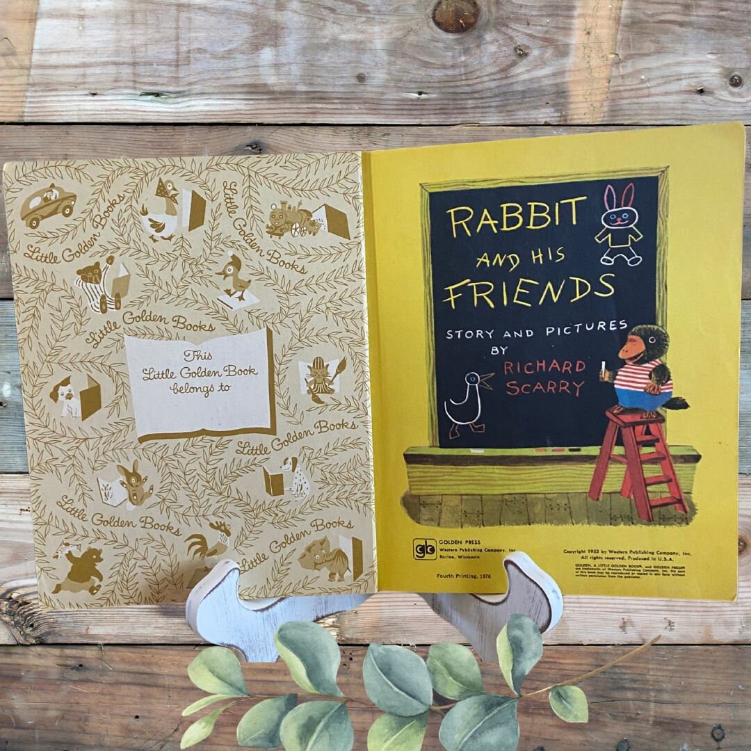 Rabbit and His Friends Little Golden Book, 1976 Hardcover Collectible ...
